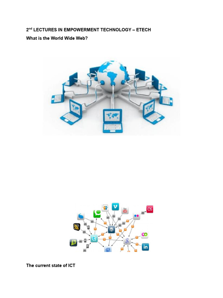 2nd Lectures in ETECH - 1st Quarter Period | PDF