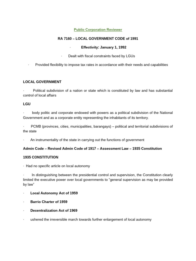 Pubcorp Reviewer - Sec 1-47 | PDF