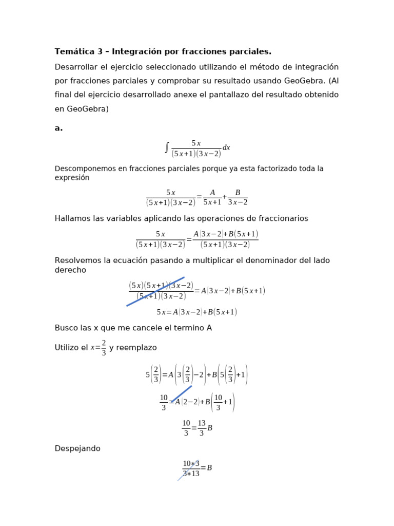 Tarea 2-Ejercicio 3 (A) | PDF | Integral | Métodos y materiales de enseñanza