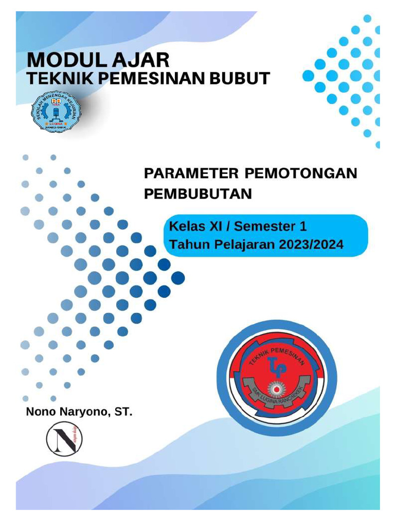 MODUL AJAR TP Bubut XI 2023 | PDF
