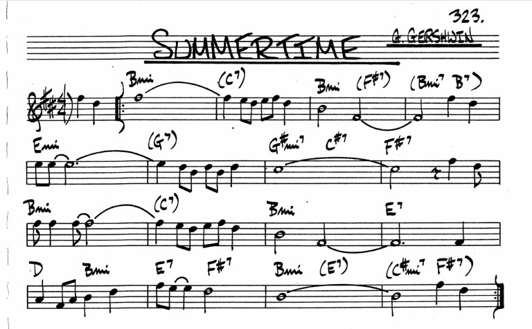 Summertime. Tenor Sax | PDF