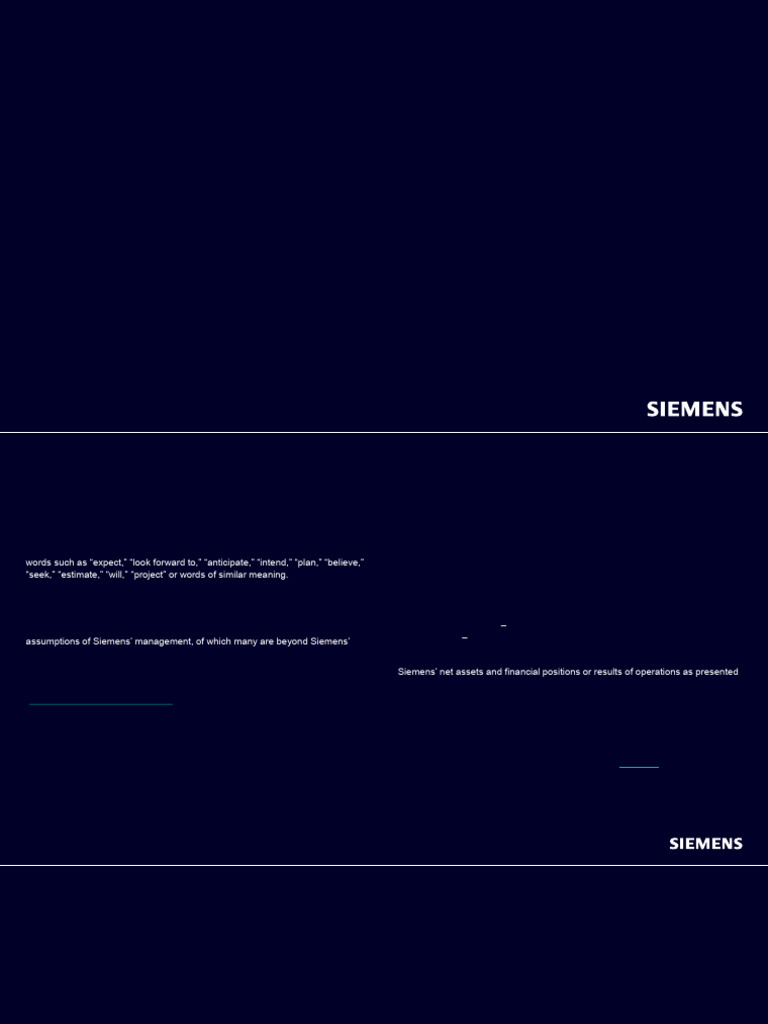 Siemens Company Presentation | PDF