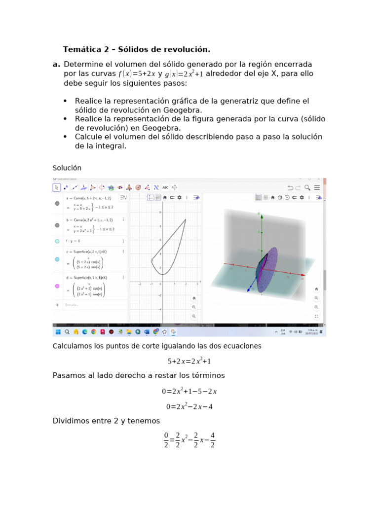 Tarea 3-Ejercicio 2 (A) | PDF | Integral | Métodos y materiales de enseñanza