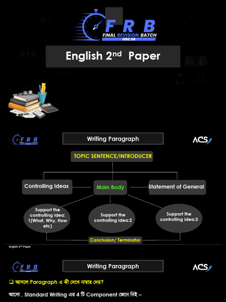 Writing Paragraphs by Shampod ACS FRB (2) | PDF