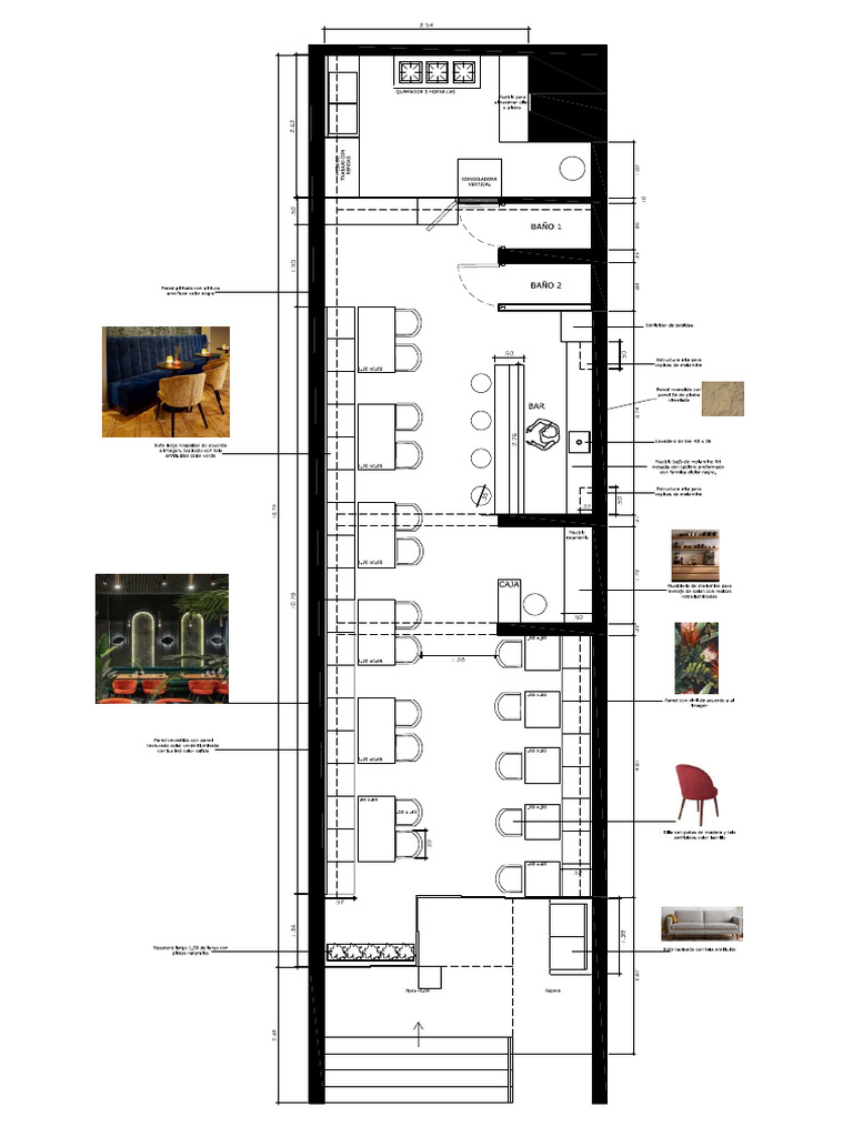 PLANO DISTRIBUCION - RESTO BAR | PDF