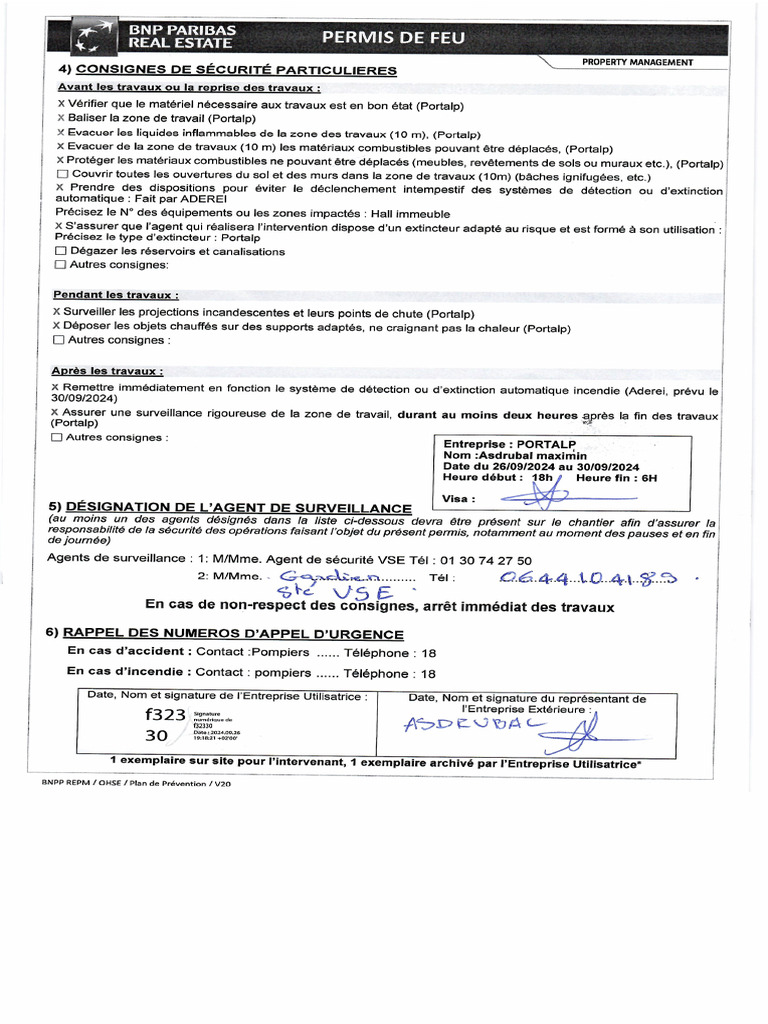 Permis Feu | PDF