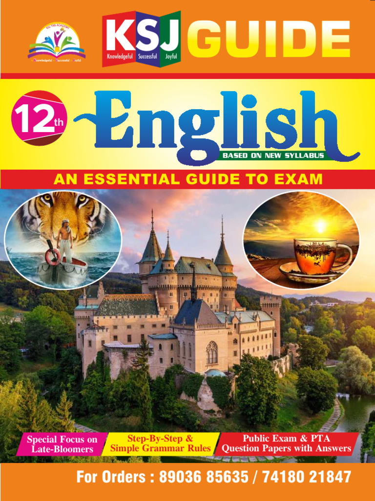 12th English KSJ Toppers Guide 2024 PDF Download | PDF