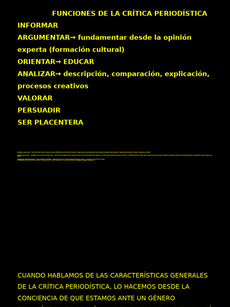 La Crítica Periodística | PDF