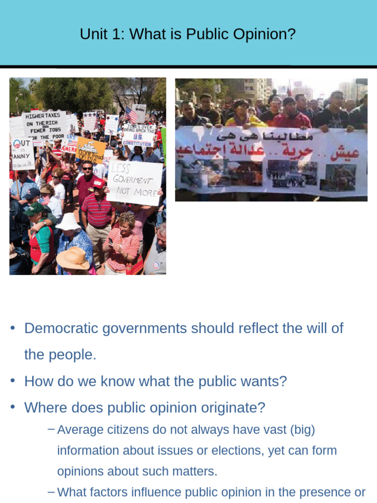 Measuring Public Opinion - Unit 1 What Is Public Opinion | PDF