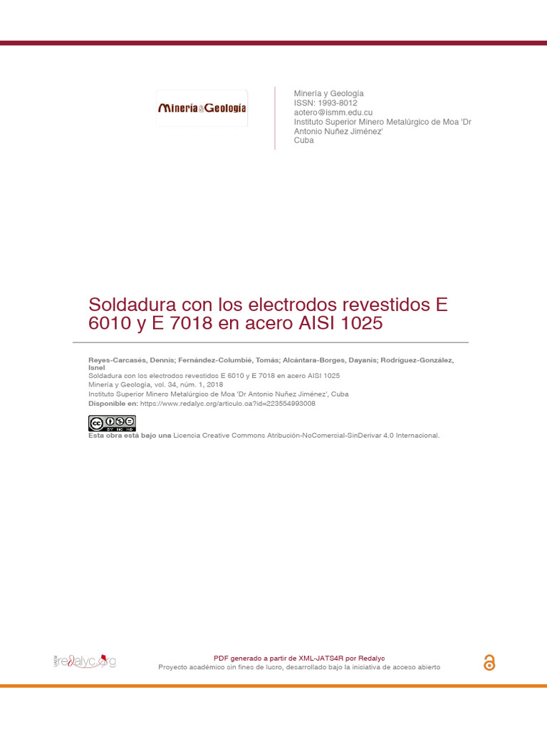 Soldadura Con Los Electrodos Revestidos E 6010 y E 7018 en Acero AISI 1025 | PDF