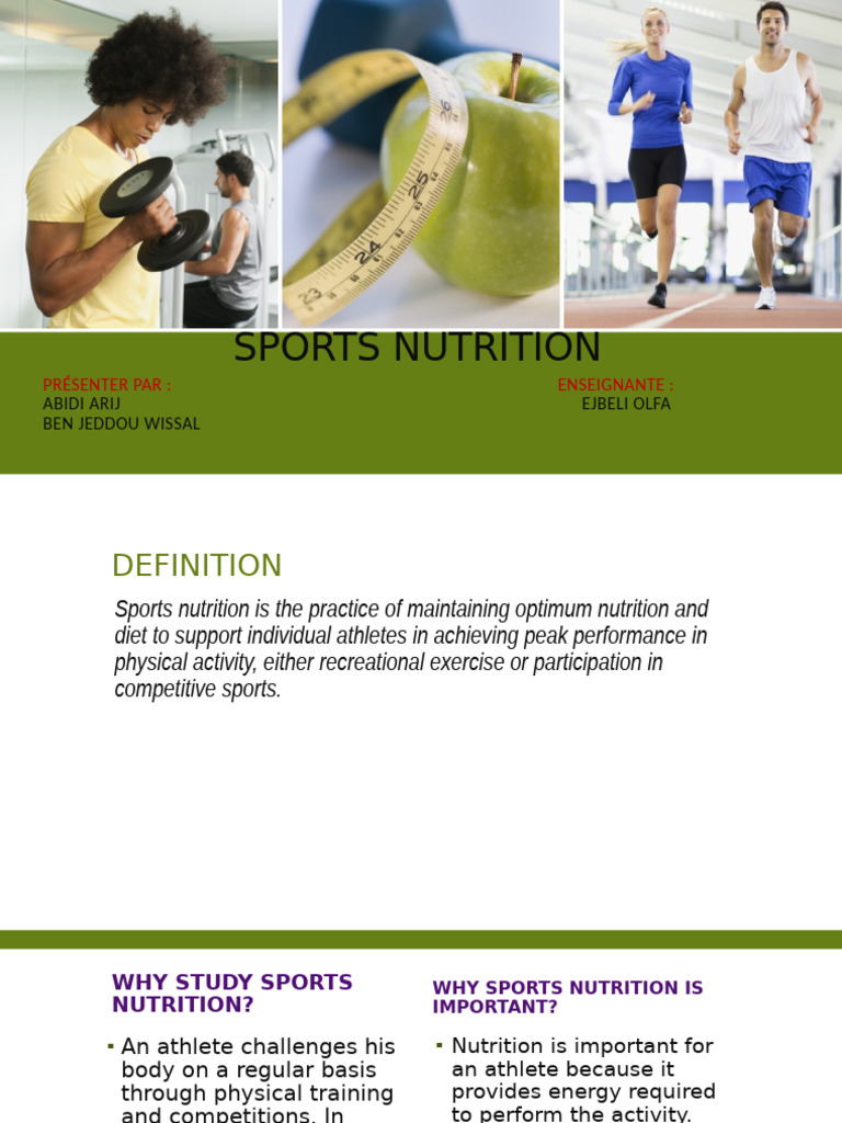 Sports Nutrition | PDF
