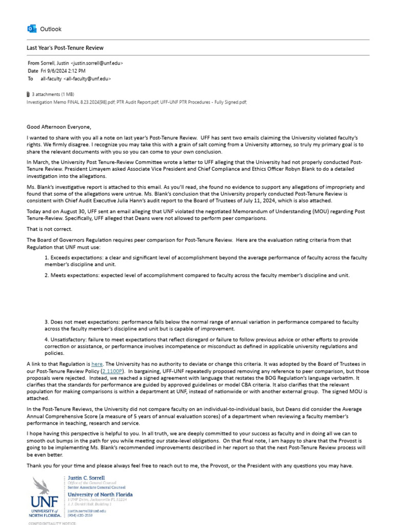 Last Year's Post-Tenure Review | PDF | Disciplines