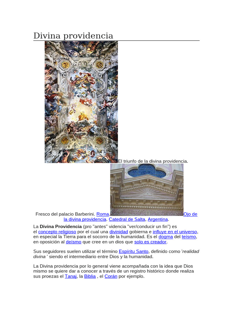 Divina Providencia | PDF