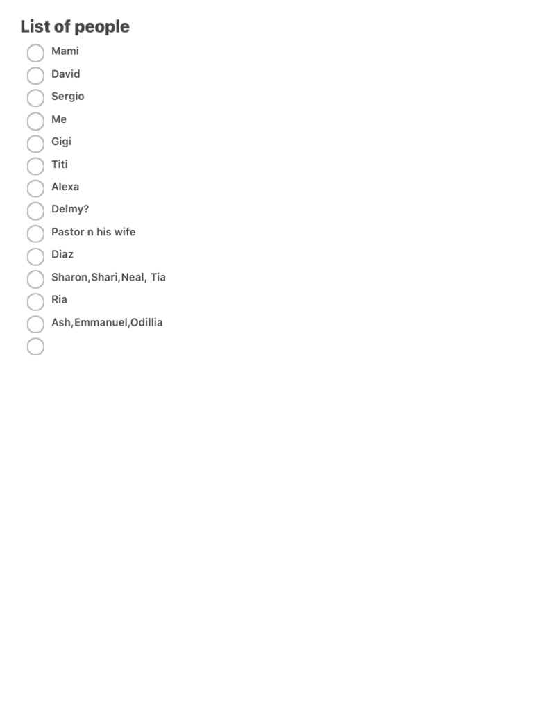 List of People | PDF