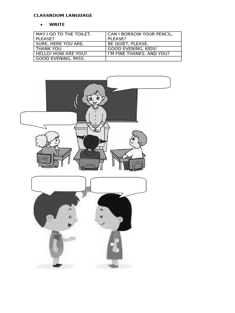 Classroom Language | PDF