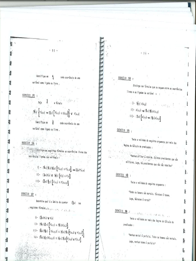 Caderno de Atividades de Lógica Parte 2 | PDF
