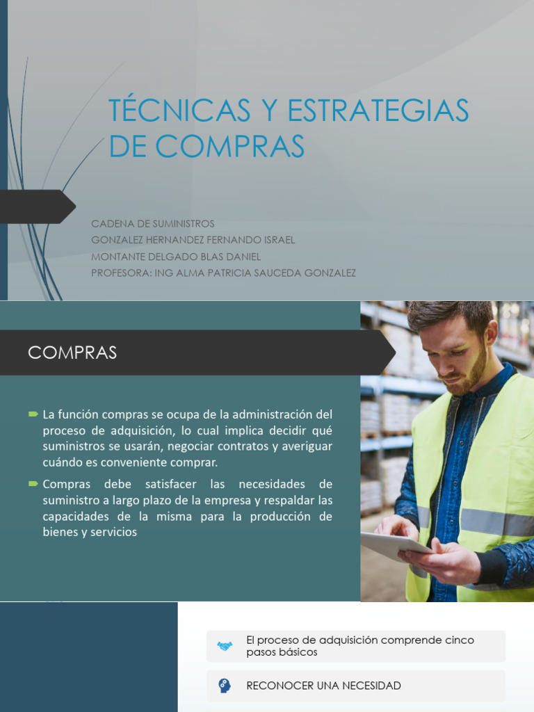 Técnicas y Estrategias de Compras | PDF