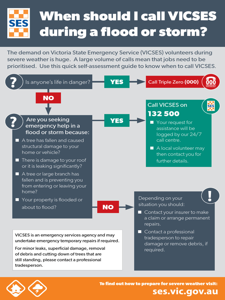 When To Call VICSES Poster | PDF