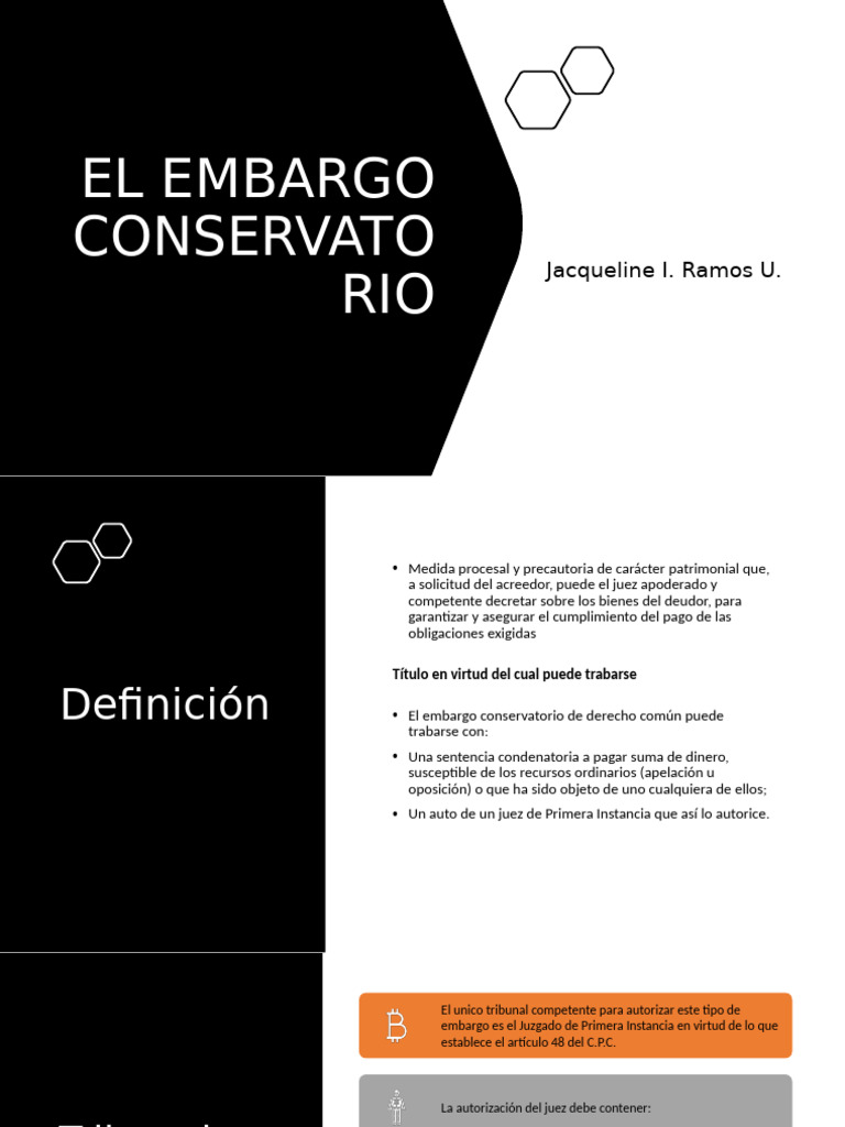 Embargo Conservatorio General | PDF