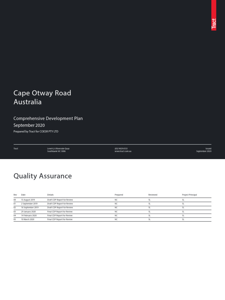 Cape Otway Road Australia Comprehensive Development Plan September 2020 ...