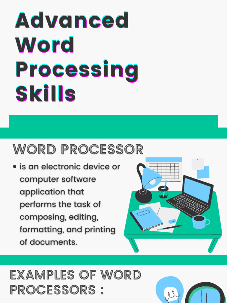 Advanced Word Processing Skills | PDF