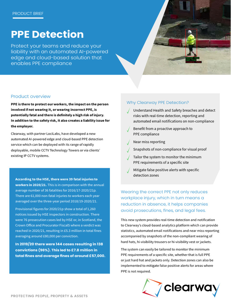 Clearway PB PPE Detection | PDF | Personal Protective Equipment ...