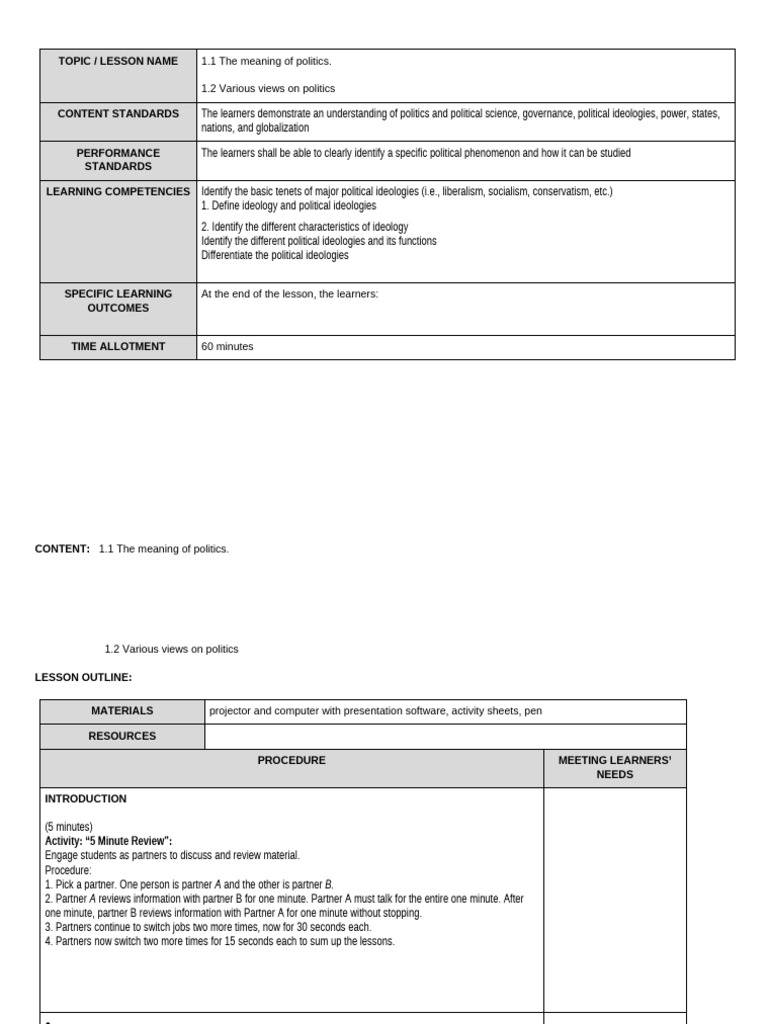 Teaching Guide Template2 Pdf