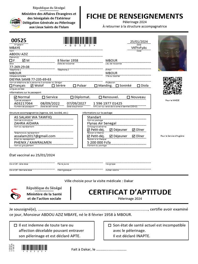 Visite Mbaye Abdou Aziz 01 | PDF