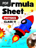 Class 11 Physics Mind Maps & Formulas | PDF