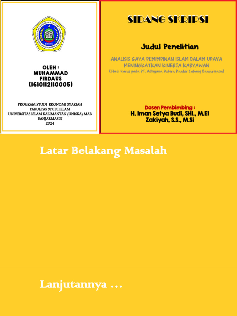Materi Siap Sidang | PDF