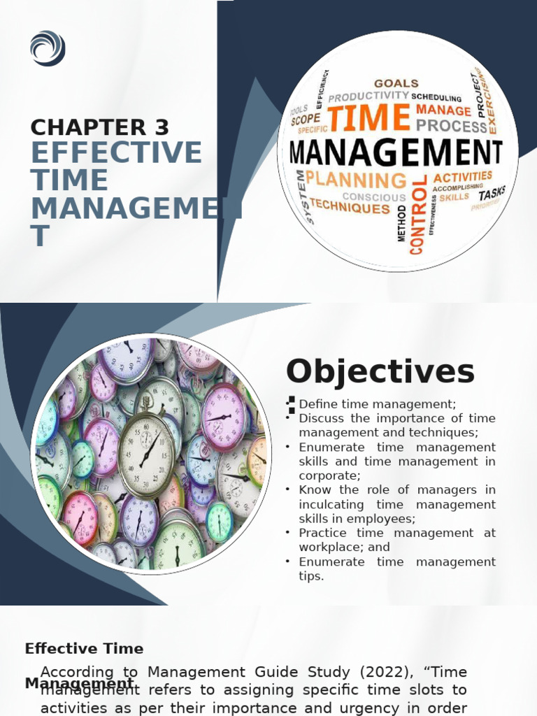 Chapter 3 Time Management | PDF | Time Management | Professional Skills
