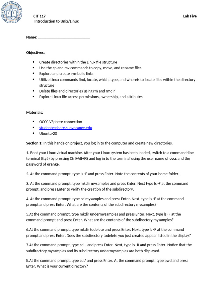 CIT 117 - Lab 5.02 | PDF