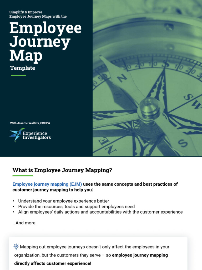 Experience Investigators Employee Journey Map Template | PDF