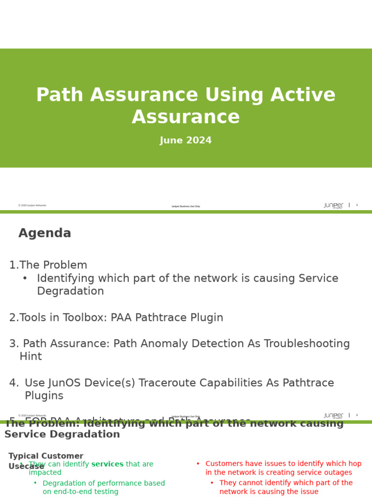 Path Assurance Using PAA | PDF