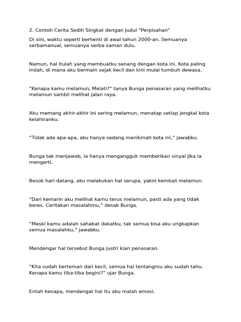 Cerpen 2 | PDF