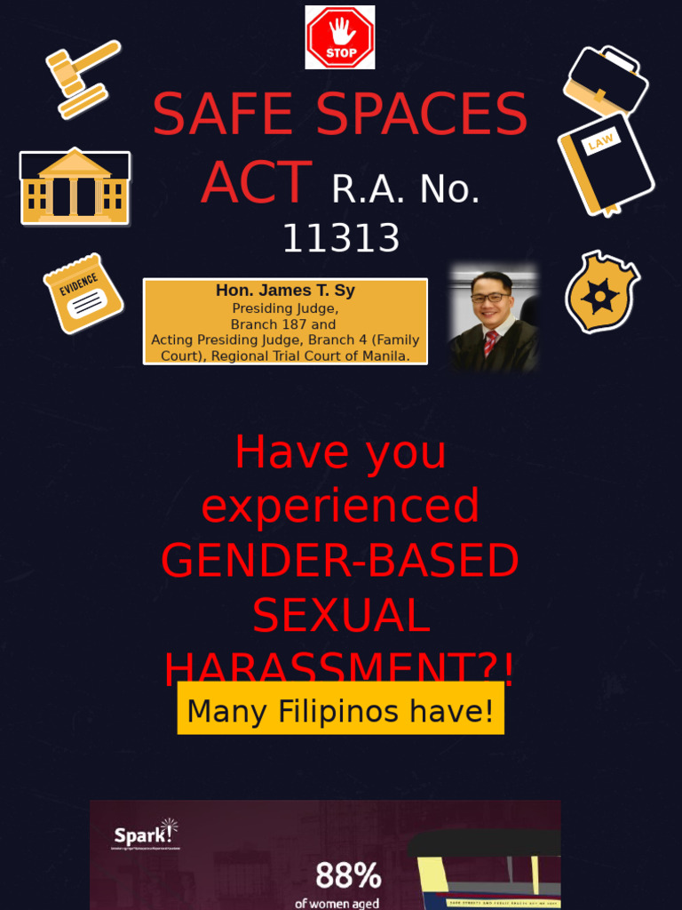 Safe Spaces Act PPT (RA 11313) | PDF