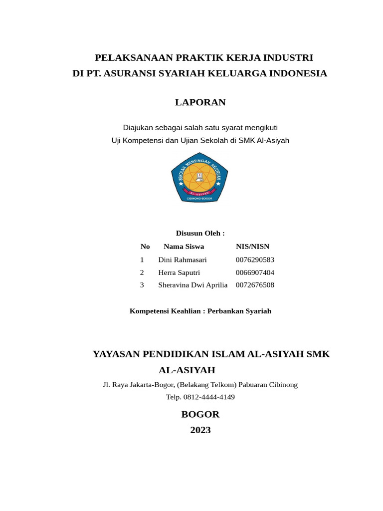Laporan PKL Dini Hera Shera | PDF
