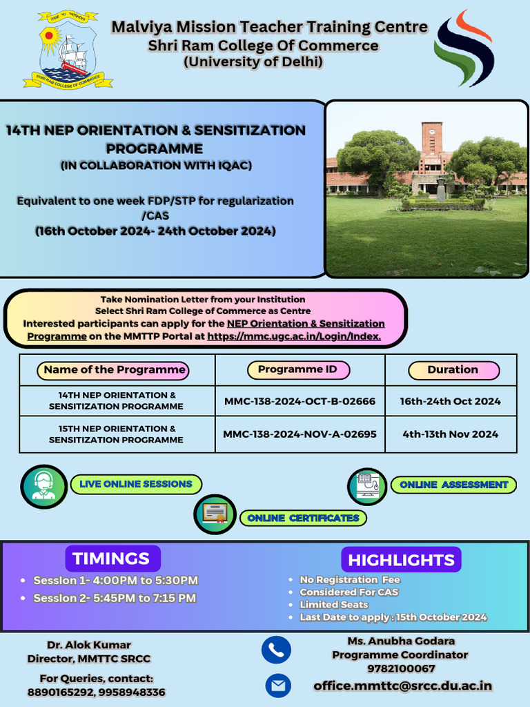 14th Nep Orientation & Sensitization Programme Flyer-1 | PDF