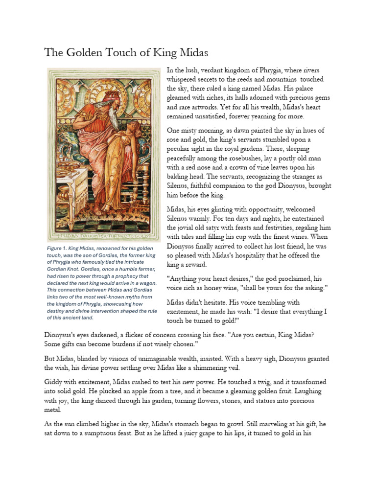 The Golden Touch of King Midas | PDF