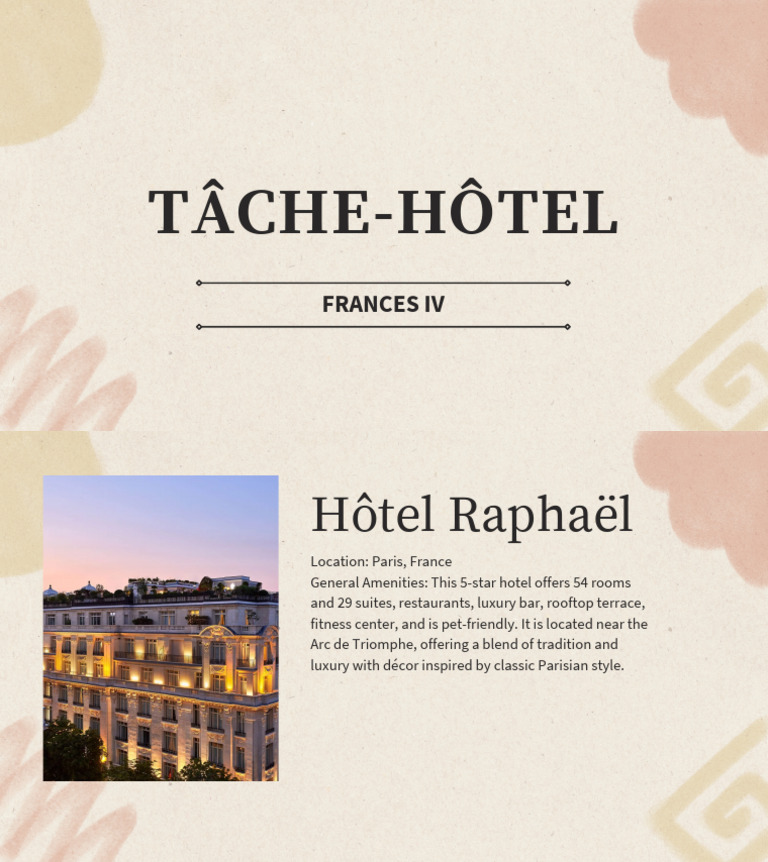 Tâche Hôtel | PDF