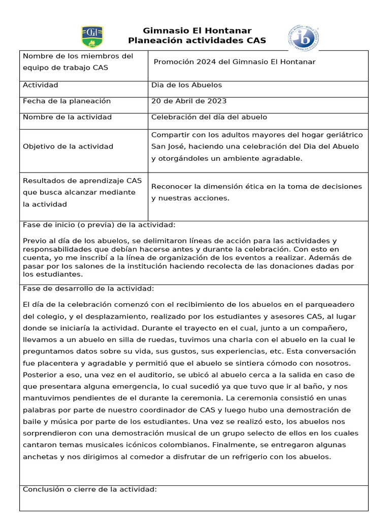 Dia de Los Abuelos | PDF | Crecimiento personal y profesional