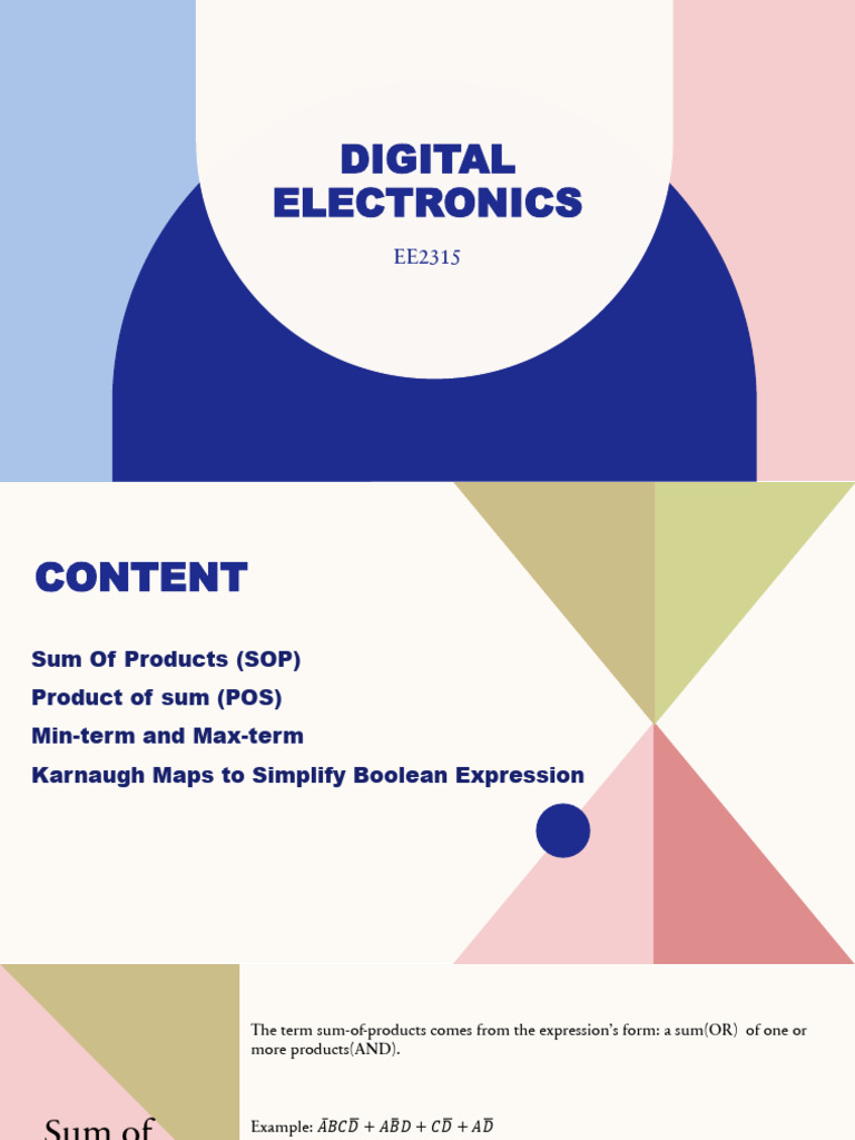 Digital Electronics Lecture Pdf