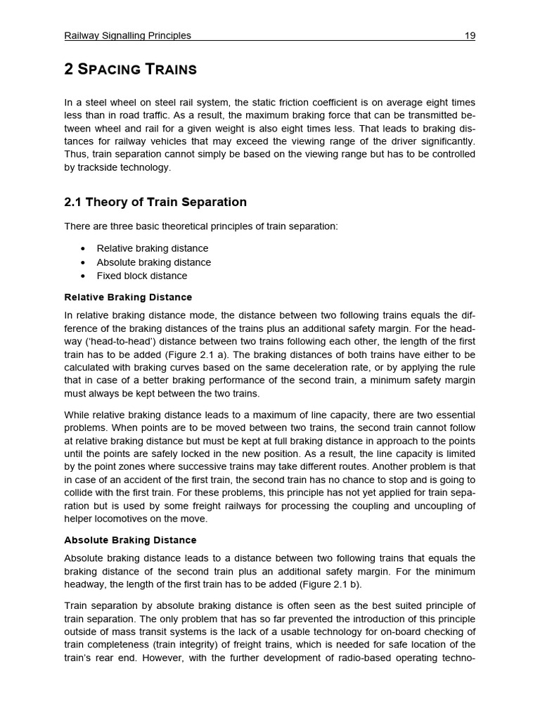 5a. 2 Spacing Train | PDF | Train | Rail Transport