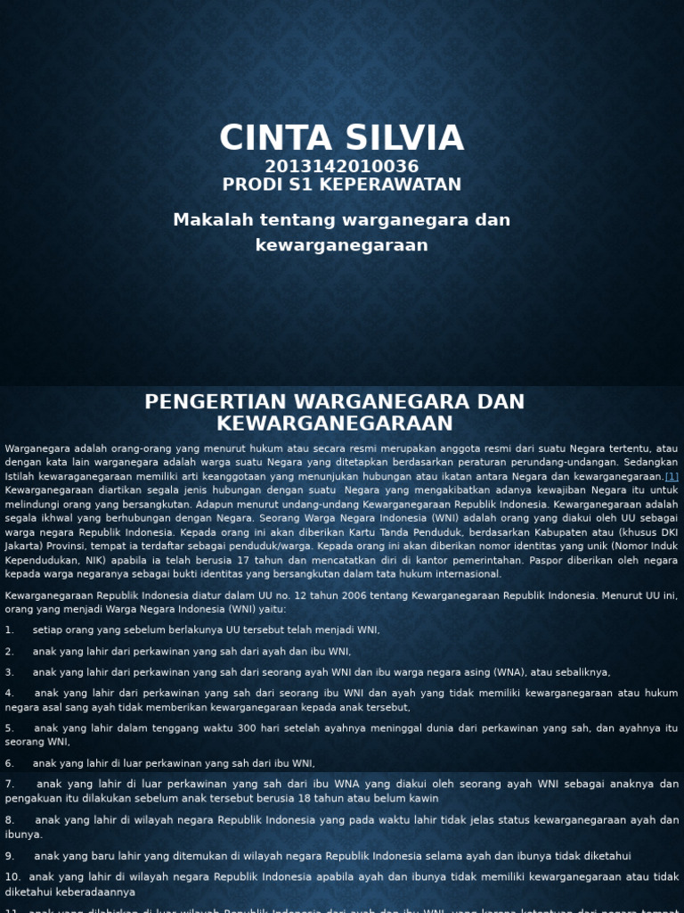 Cinta Silvia | PDF