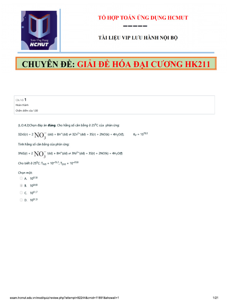 Cuối kỳ HĐC HK211 | PDF