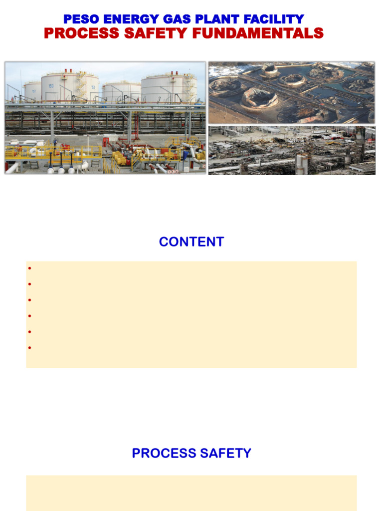Peso Process Safety Fundamentals Overview | PDF