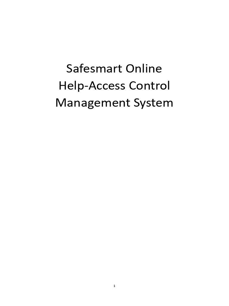 Safesmart Security Platform User Manual Access - e | PDF