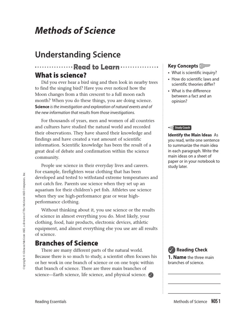Understanding Science - Reading | PDF