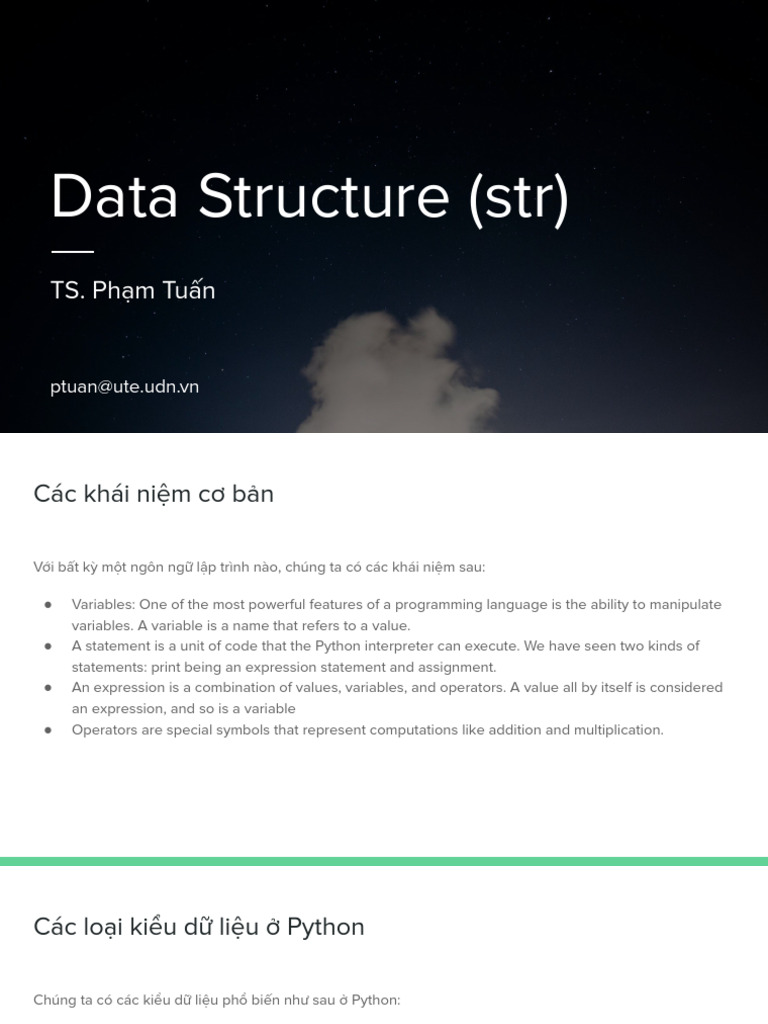 Tuần 2 Data Structure Str Pdf