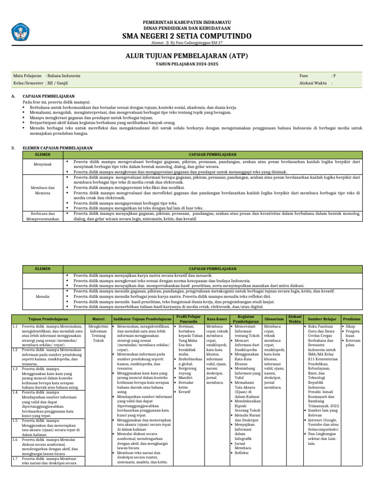ATP (10 Kolom) | PDF